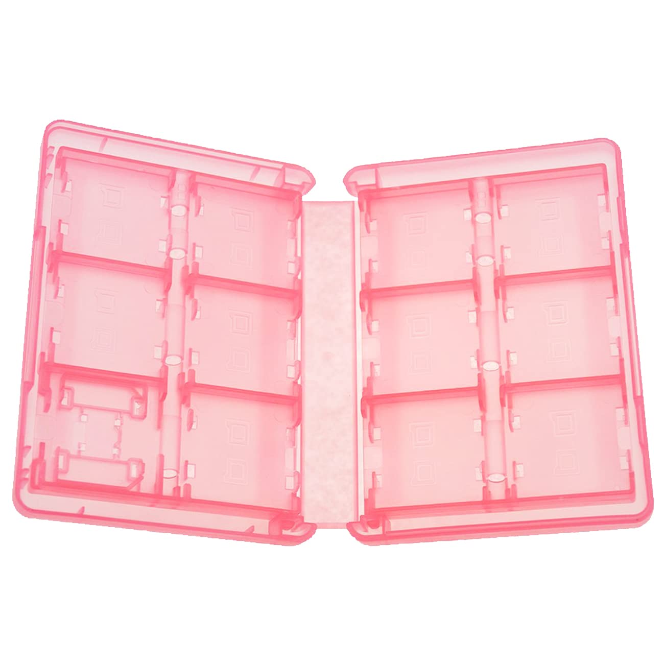 Luniquz DS Game Holder Game Card Organizer Carry Case for Nintendo DS, DS Lite, 3DS, New 3DS, Dsi, Dsi XL, Blue+Pink