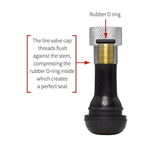 iPick Image Made for Ford Focus ST in Black on Black Aluminum Tire Valve Stem Caps