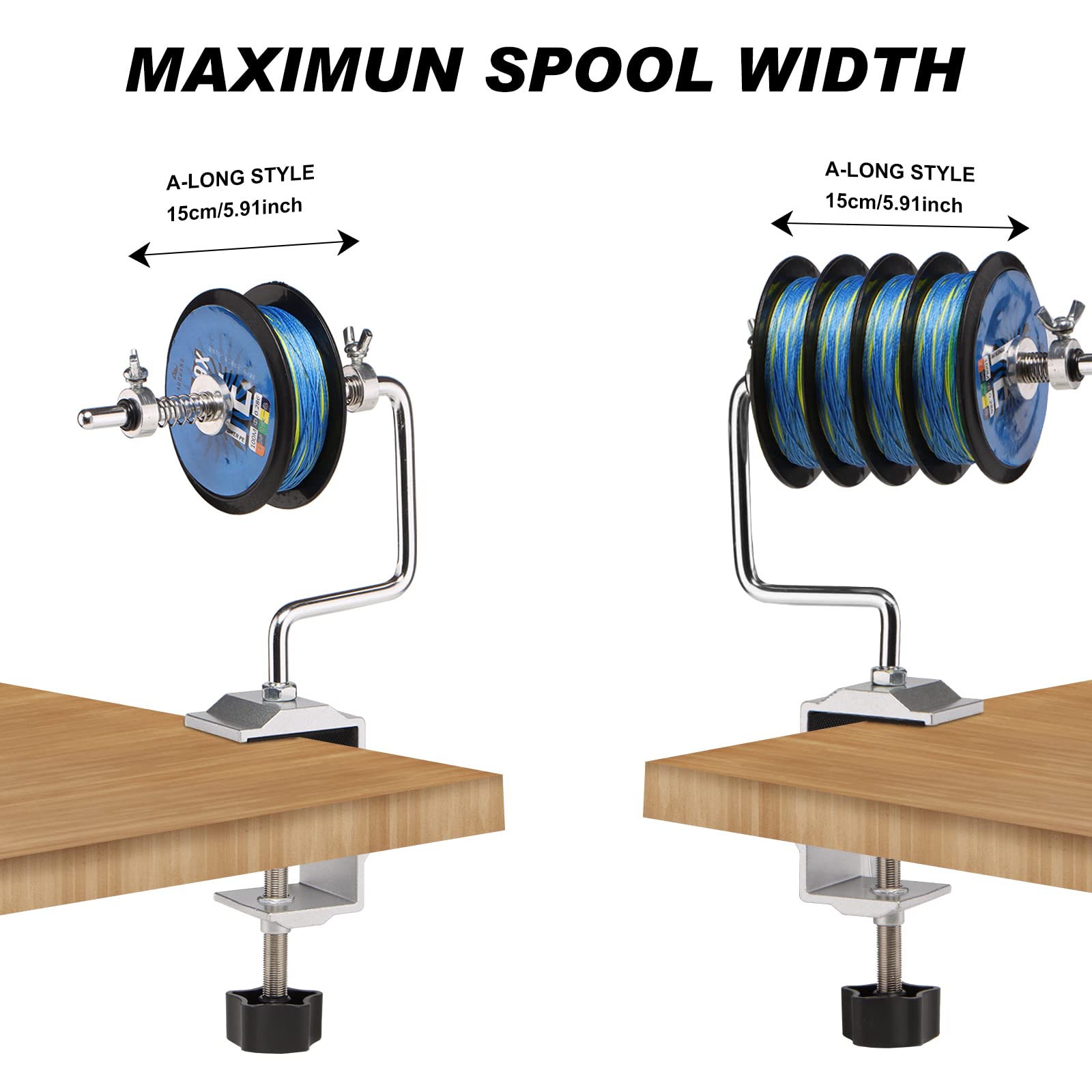 linguang Fishing Line Spooler for Spinning Reel, Fishing Line Winding Spooler,Fishing Real Line Spooler,Fishing Line Spool Winder,Fishing Line Spooling Accseeories, Line Spooler-A