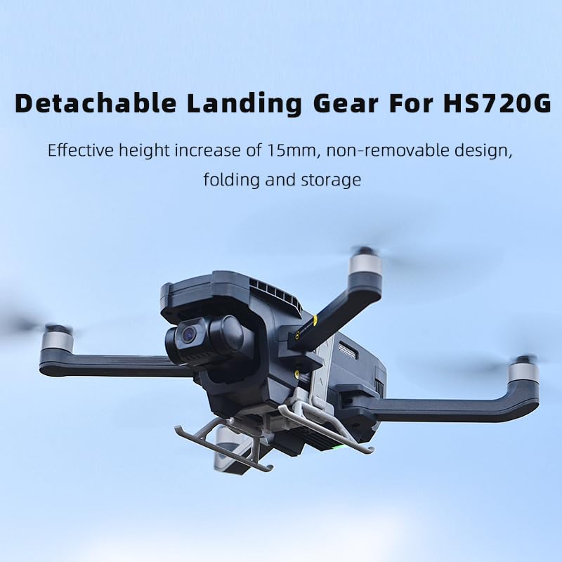 HS720G Landing Gear Leg Foldable Height Extended Protector Guard Kit for Holy Stone HS720G Drone (Grey)