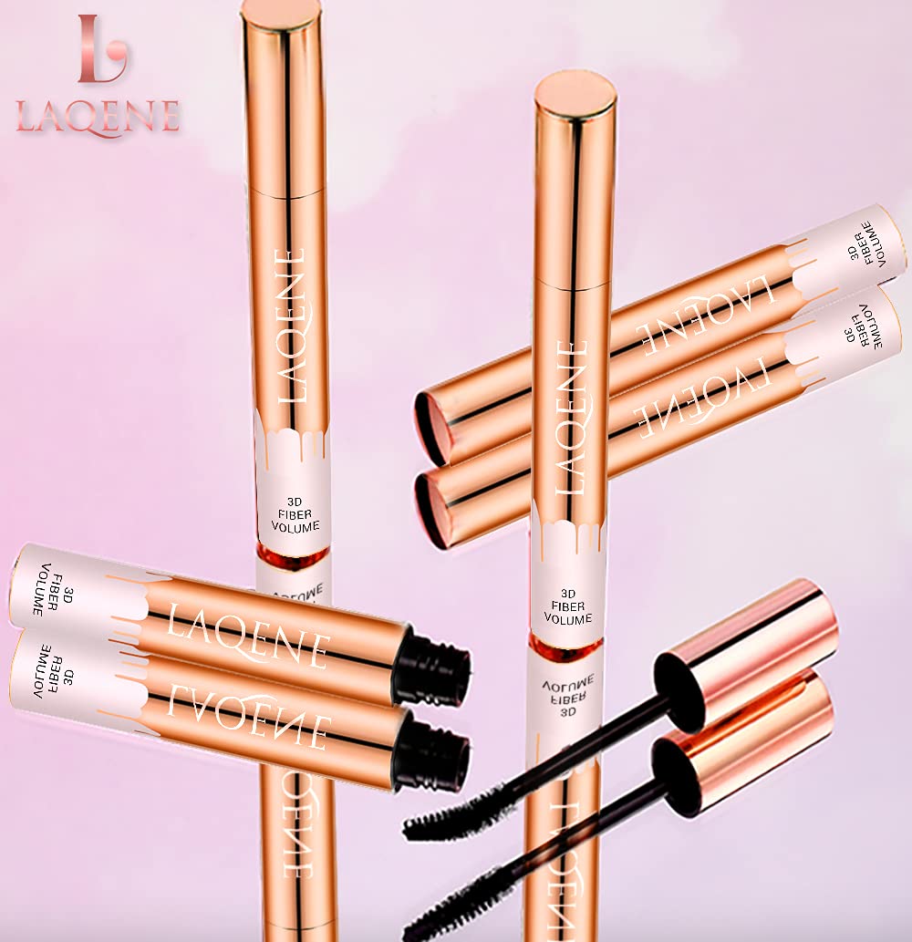 LAQENE Luxury Line: Mascara - Nourishing & Fabulous. Makes You Look Unforgettable. Smooth and Creamy Texture. Long Lasting Black Waterproof - Vegan And Cruelty Free.