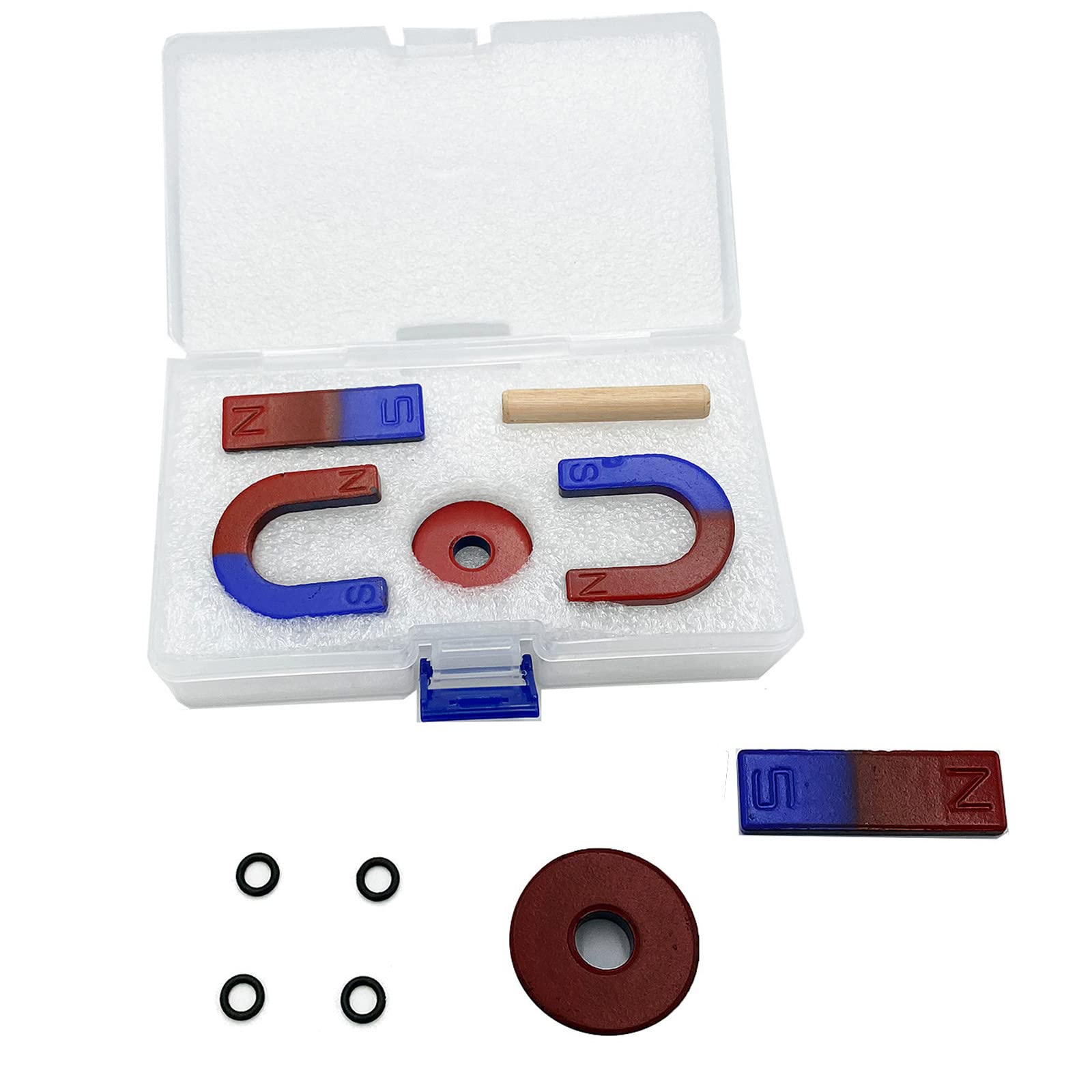 Labs Kids Magnet Kit for Teaching Physics Science Experiment Educational Magnet Set for School Classroom Including Bar/Ring/Horseshoe Magnets