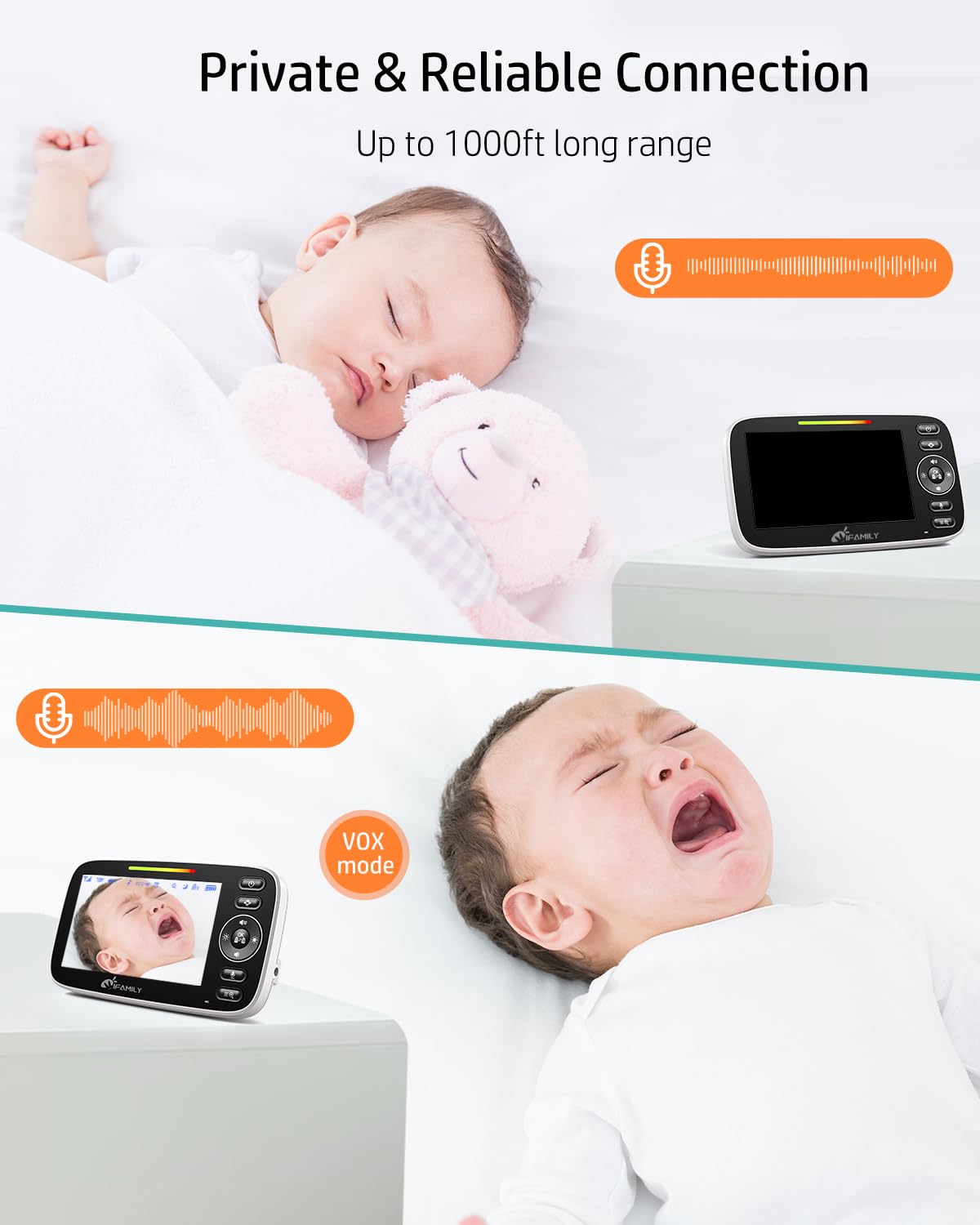iFamily Split Screen Baby Monitor