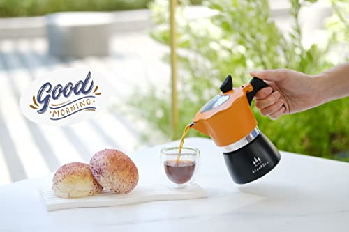 kleeklea Stovetop Espresso Maker, Premium Aluminum Moka Pot 3 Espresso Cups, Percolator Coffee Pot, Cuban Coffee Maker Italian Coffee Maker Greca Coffee Maker Camping Coffee Pot
