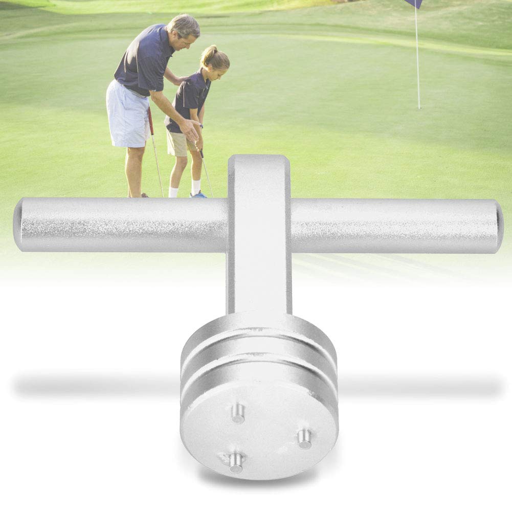 Oumefar Golf Practice Accessories, Lightweight Golf Putter Weight Wrench Compact for Golf Club(Wrench Silver) Golfclubs