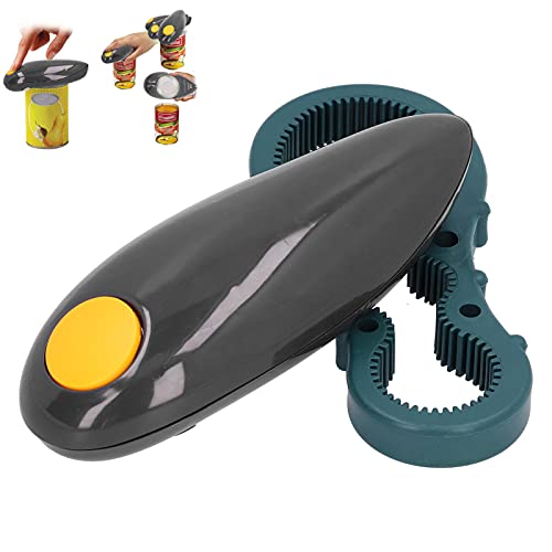 Horoper Can Opener, Black Automatic Can Opener, One Touch Electric Tin Bottle Opening Tool for Home Restaurant