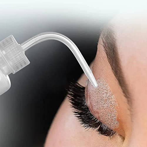 JASSINS Lash Shampoo for Lash Extensions, Eyelash Extension Cleanser Kit,100ml Shampoo/Cleaning Brush/Rinse Bottle/Mascara Brush/Eye Pads,No stimulation,For Professional & Self Use