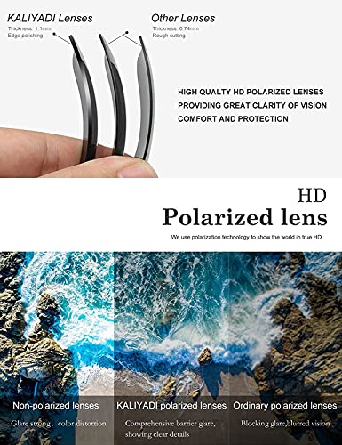 KALIYADI Womens-Sunglasses Polarized Sunglasses-Womens Trendy: Retro Sun Glasses with UV Protection for Travel Driving
