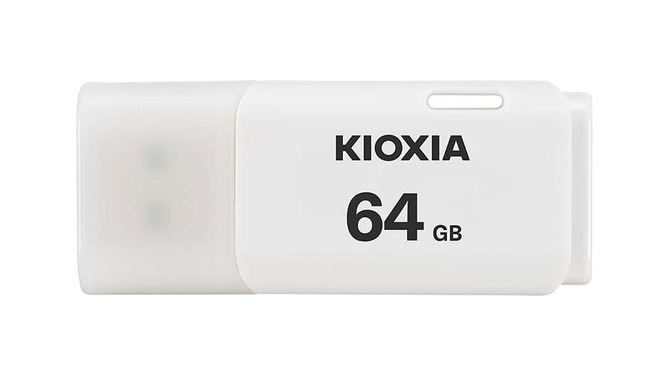 Kioxia U202 TransMemory 64GB USB2.0 Flash Drive Portable Data Disk USB Stick White LU202W064GG4