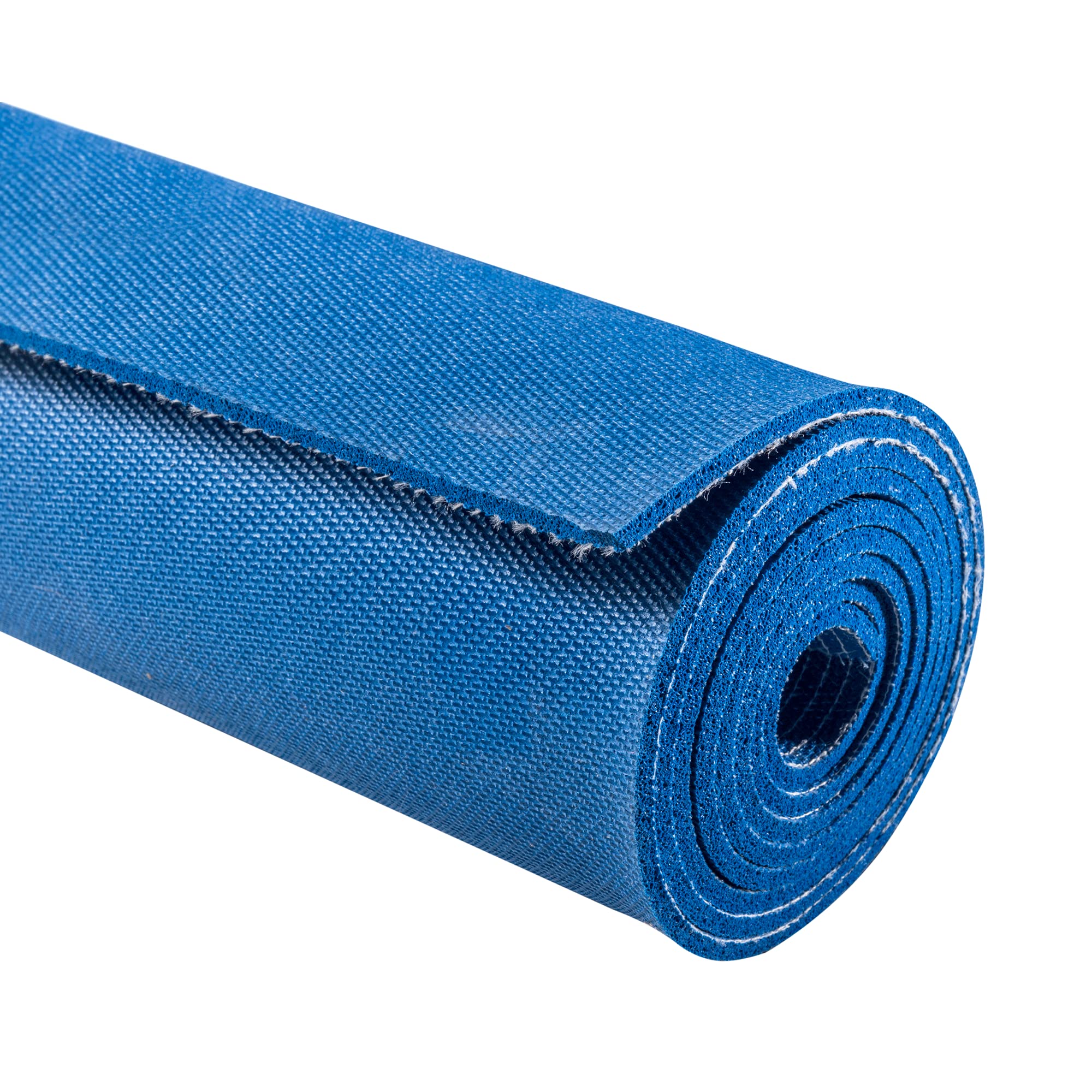 JadeYoga Level One Yoga Mat - Secure Grip, Comfortable & Durable Exercise Mat for Beginners - Portable Padded Mat - Fitness Mat for Yoga, Pilates, Stretching, Home Workout and More (Classic Blue)