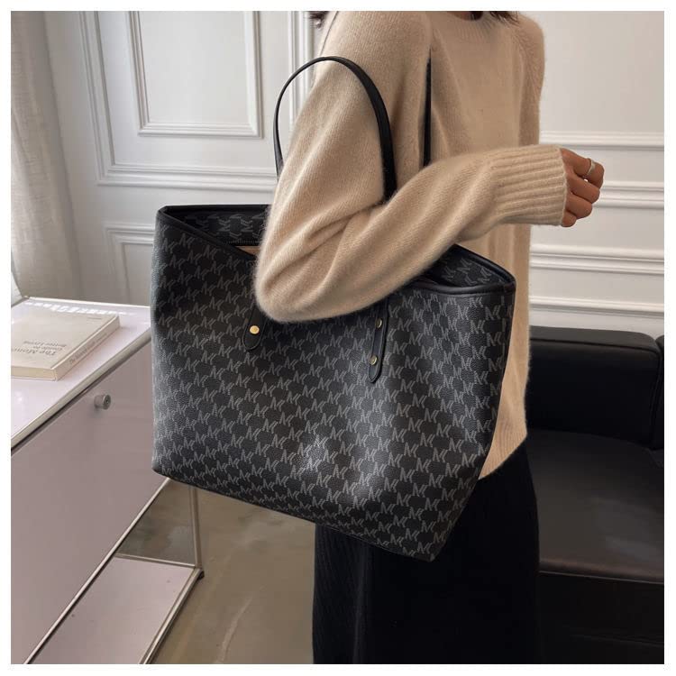 Large Capacity 2022 New Big Bag Commuter Joker Simple Shoulder Bag Korean Student Tote Bag Female Bag (?)