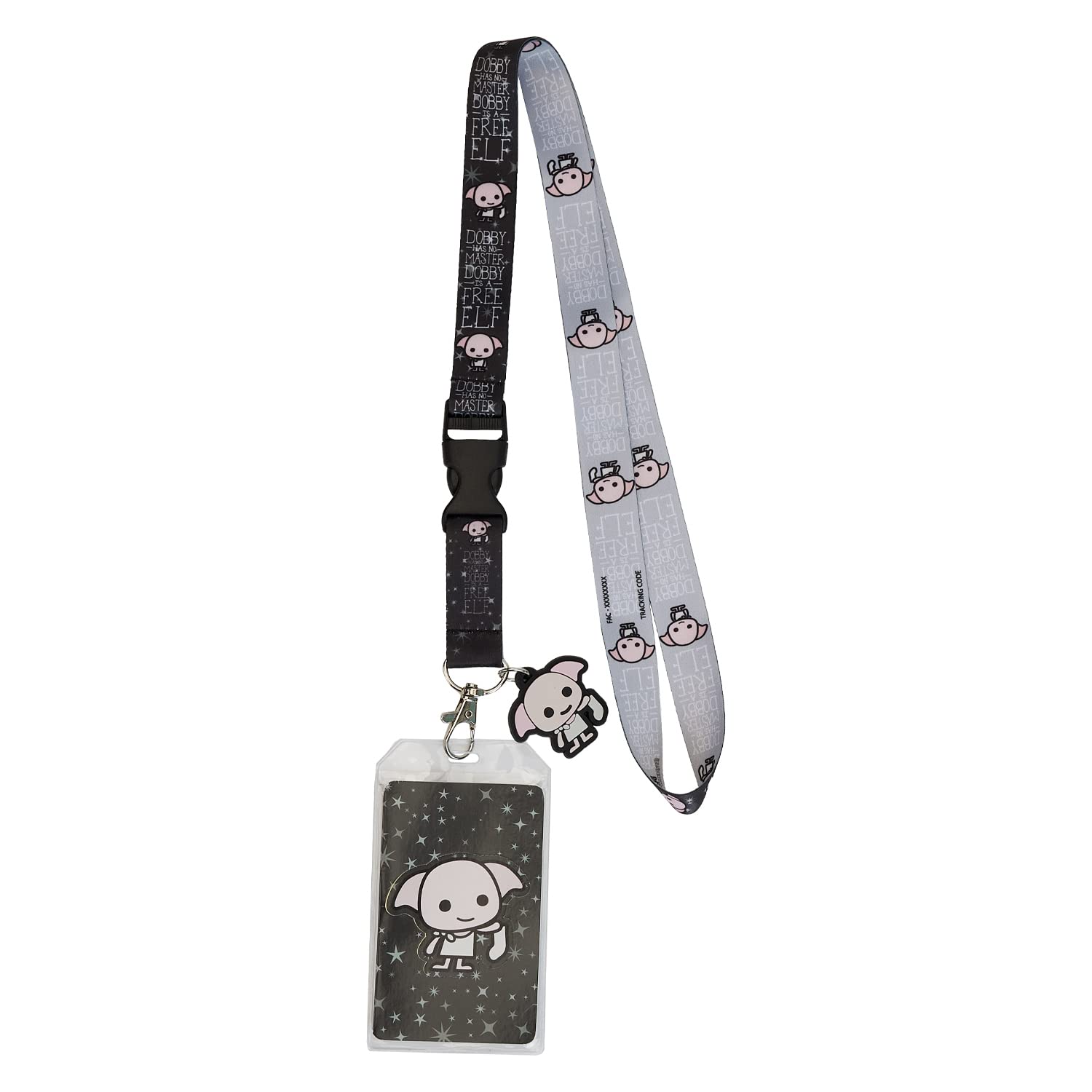 Loungefly Harry Potter Dobby All Over Print Lanyard with Dobby Charm
