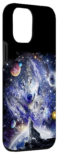 iPhone 14 Plus Cosmic Space Wolf, Wolves Family Howling, Constellation Case