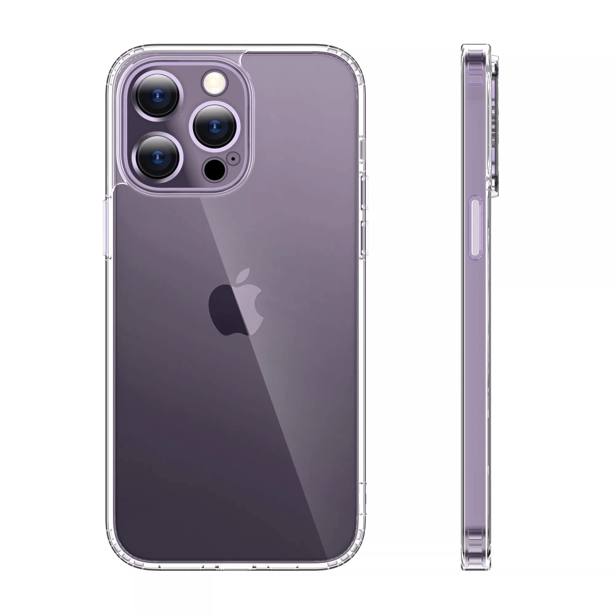 iPhone 14 Pro Max Clear Case. Transparent Hybrid Acrylic Protective Cases for iPhone 14 Pro Max.Screen Size (6.7)