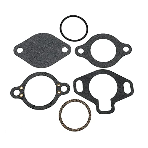 Jofynzo Thermostat Kit 160 Degree 807252Q5 and Gaskets Sleeve 23-806922 for Mercury for Marine for Mercruiser 4.3 5.0 5.7 V6 V8 Engine Replace 807252T5 807252T8 23806922 807252T 5