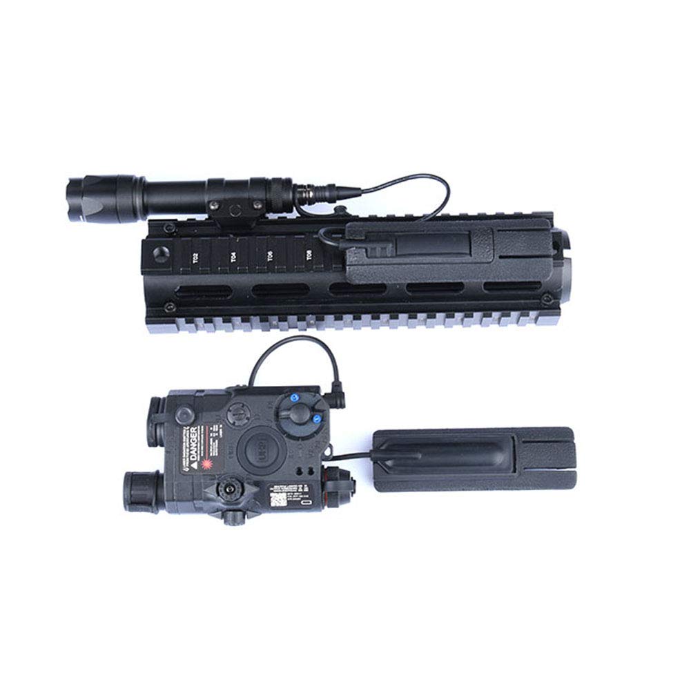 LThyzszb Tactical Light Pressure Switch Mount Plate Kit TD Scar Pocket Panel for 20mm Picatinny Rail Flashlight PEQ Remote Switch Accessories (Black)