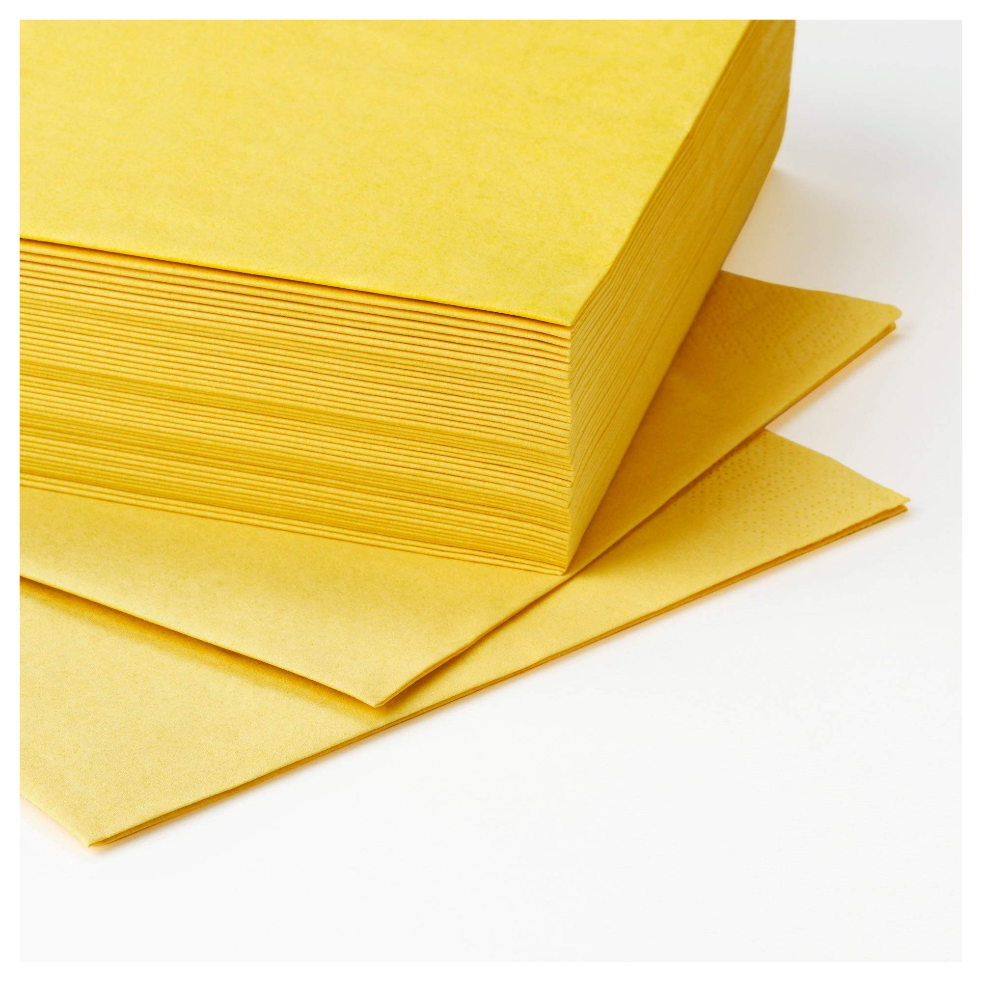 IKEA Fantastisk Paper Napkin, Yellow