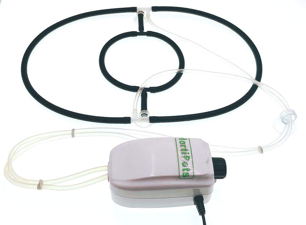 HORTIPOTS Cloning Machine 48 site with Air Pump Bubbler Kit and Extra 2 inch Neoprene Clone Collars Pack of 192