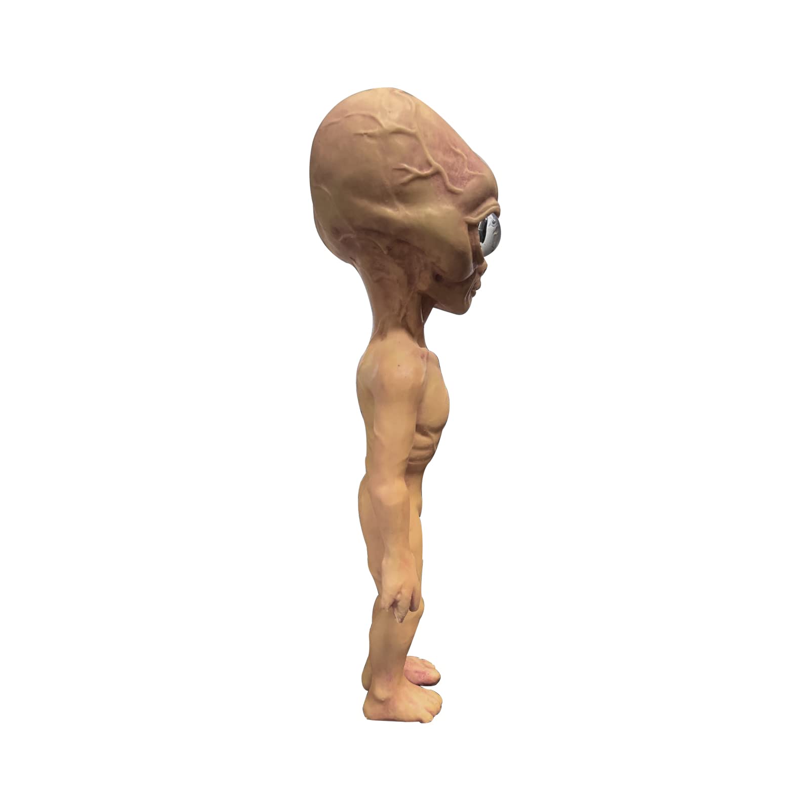 MOLEZU Halloween 9 Inch Latex Little Alien Prop Small UFO Little Prop UFO Alien Statue for Adult