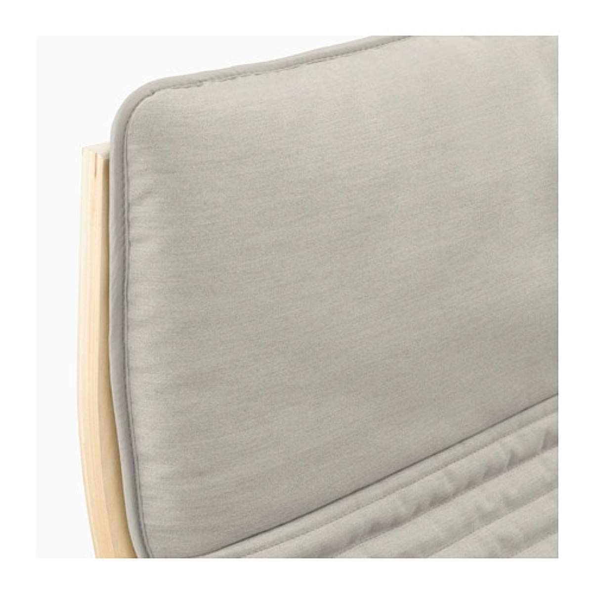 IKEA Poang Armchair Birch Veneer Knisa Light Beige 792.407.90