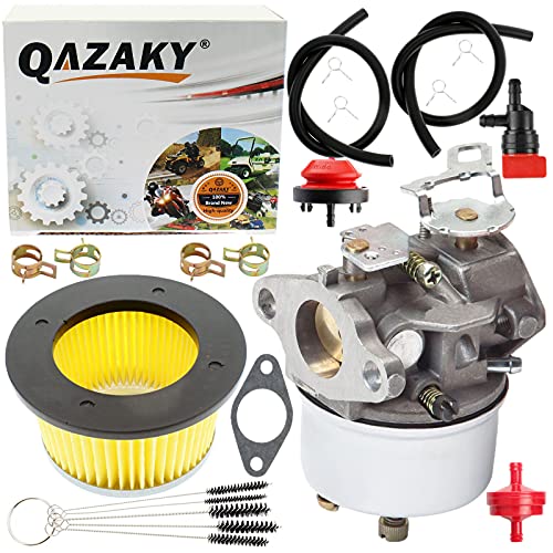 QAZAKY Adjustable Carburetor Compatible with Tecumseh 632107 632536 640084 640105 640299 HSK40 HSK50 HS50 HSSK40 HSSK50 HSSK55 LH195SA LH195SP OHSK110 OHSK120 OHSK125 3.5HP 4HP 5HP MTD Carb