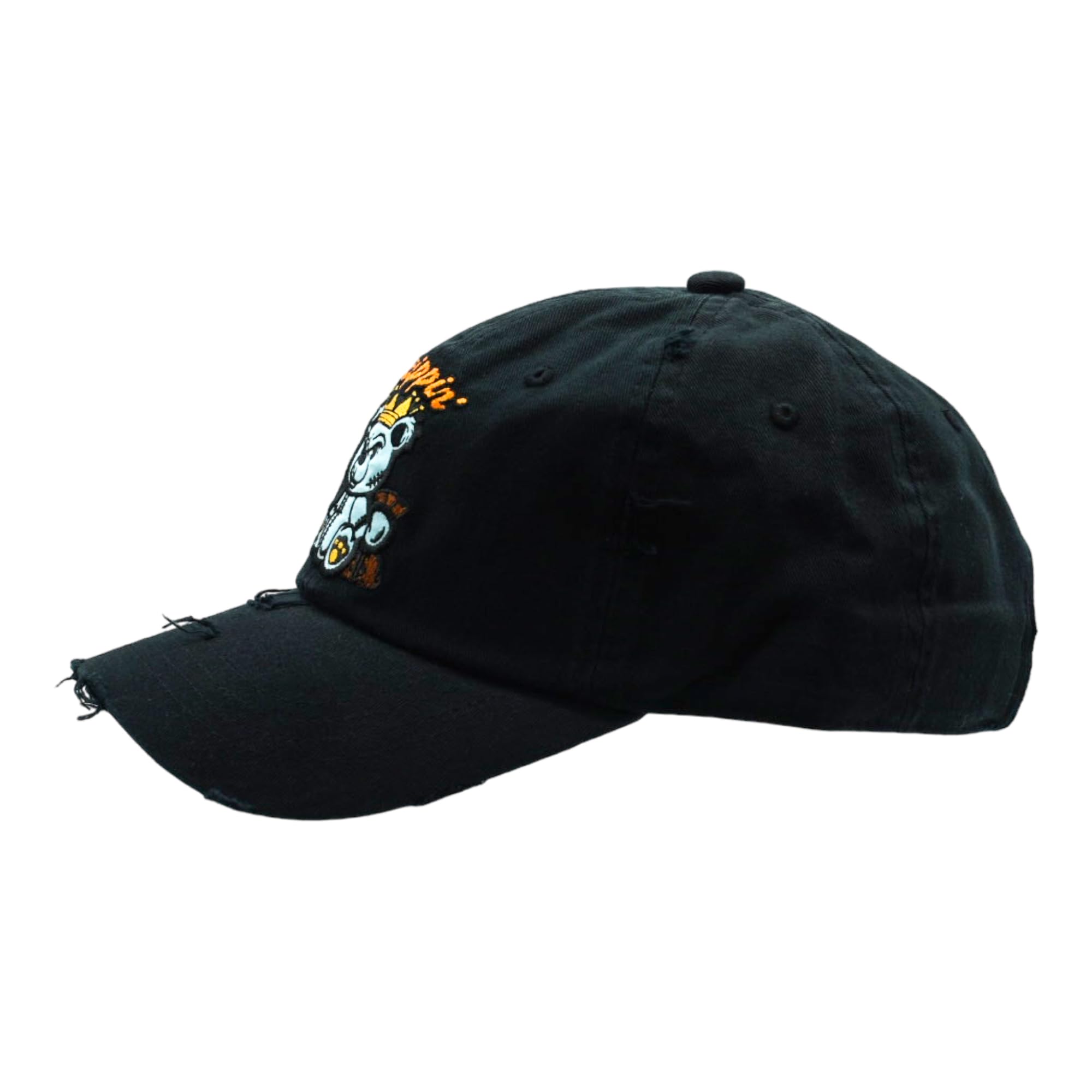MU:KA: Bear Embroidered Graphic Baseball Cap Adjustable Cotton Dad Hat for Men and Women (Voodoo Bear (Royal))