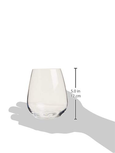 Luigi Bormioli Atelier Stemless Cabernet Wine Glass 23-1/4-Ounce, Set of 6