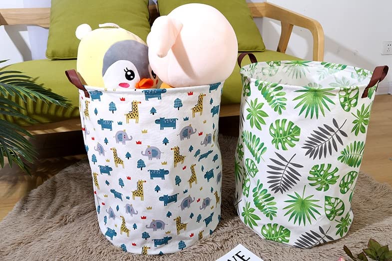 Large Storage Basket,Laundry Hamper/Bathroom/Home Decor/Collapsible Round Storage Bin,Boys and Girls Hamper/Boxes/Clothing(Cars)