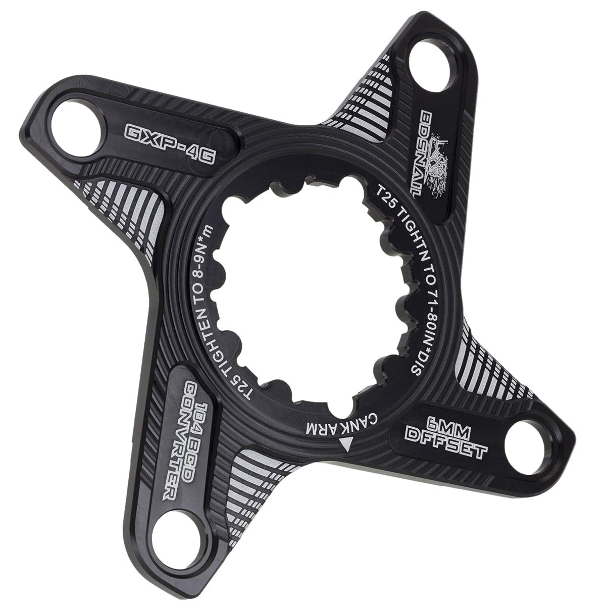 ISOAR MTB Mountain Bike Crank GXP to BCD 110MM Spider Adapter for SRAM GXP XX1 X0 X9 Crank Offset 6mm