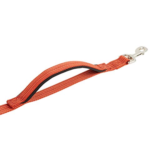 KONG Weave Padded Handle Comfort Traffic Dog Leash (Orange)