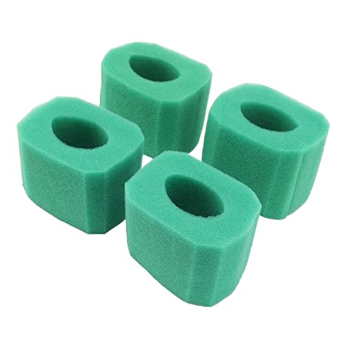 Jeanoko Filter Pump Cartridge Sponge, 4pcs Practical Replacement Washable Reusable Durable Pre Filter Sponges Foam for Fish Tanks for Swimming Pools