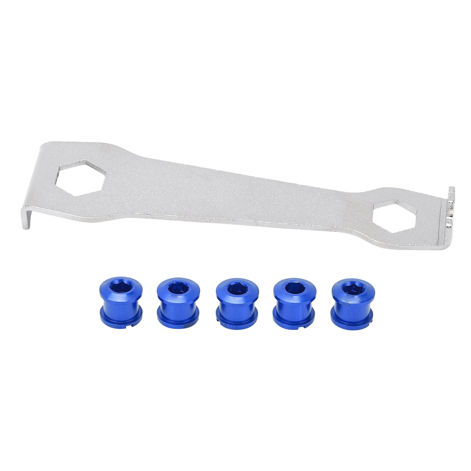 LAIONTY Bicycle Sprocket Bolt Wrench 4.9mm Road Bike Disc Stud Bolt Screw for Crankset Wrench Wrench(蓝色)