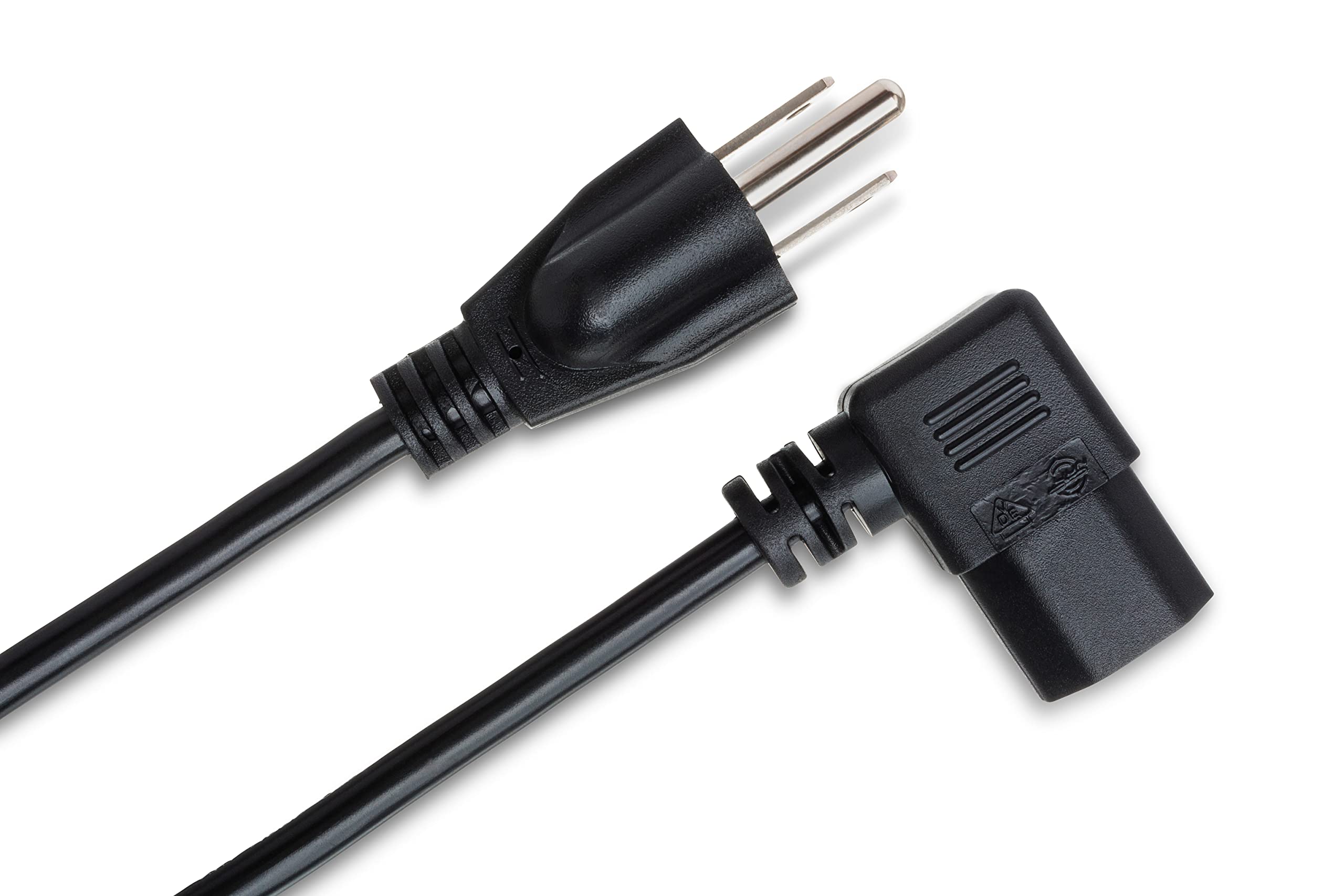 Hosa PWC-141R Right Angle IEC C13 to NEMA 5-15P, 1 Feet