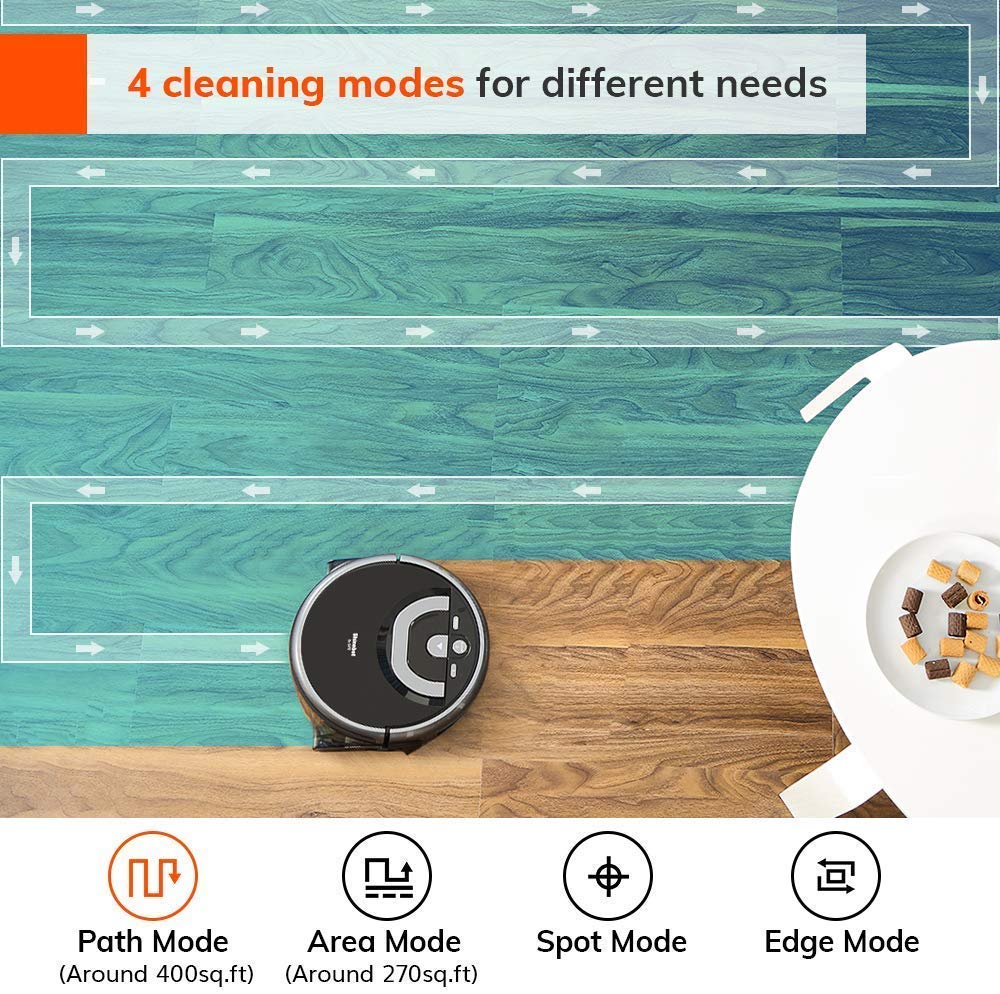 ILIFE Shinebot W400 Floor Washing Scrubbing Robot for Hard Floor, Dual 0.9L Water Tank (Renewed)