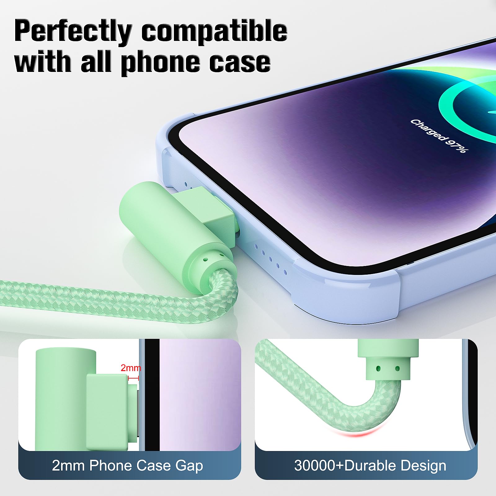 iPhone Charger 6 FT [Apple MFi Certified] 3 Pack 90 Degree Lightning Cable Nylon Braided iPhone Cable Fast Charging Cord Compatible with iPhone 14 13 12 11 Pro Max XR XS X 8 7 6 Plus SE and More