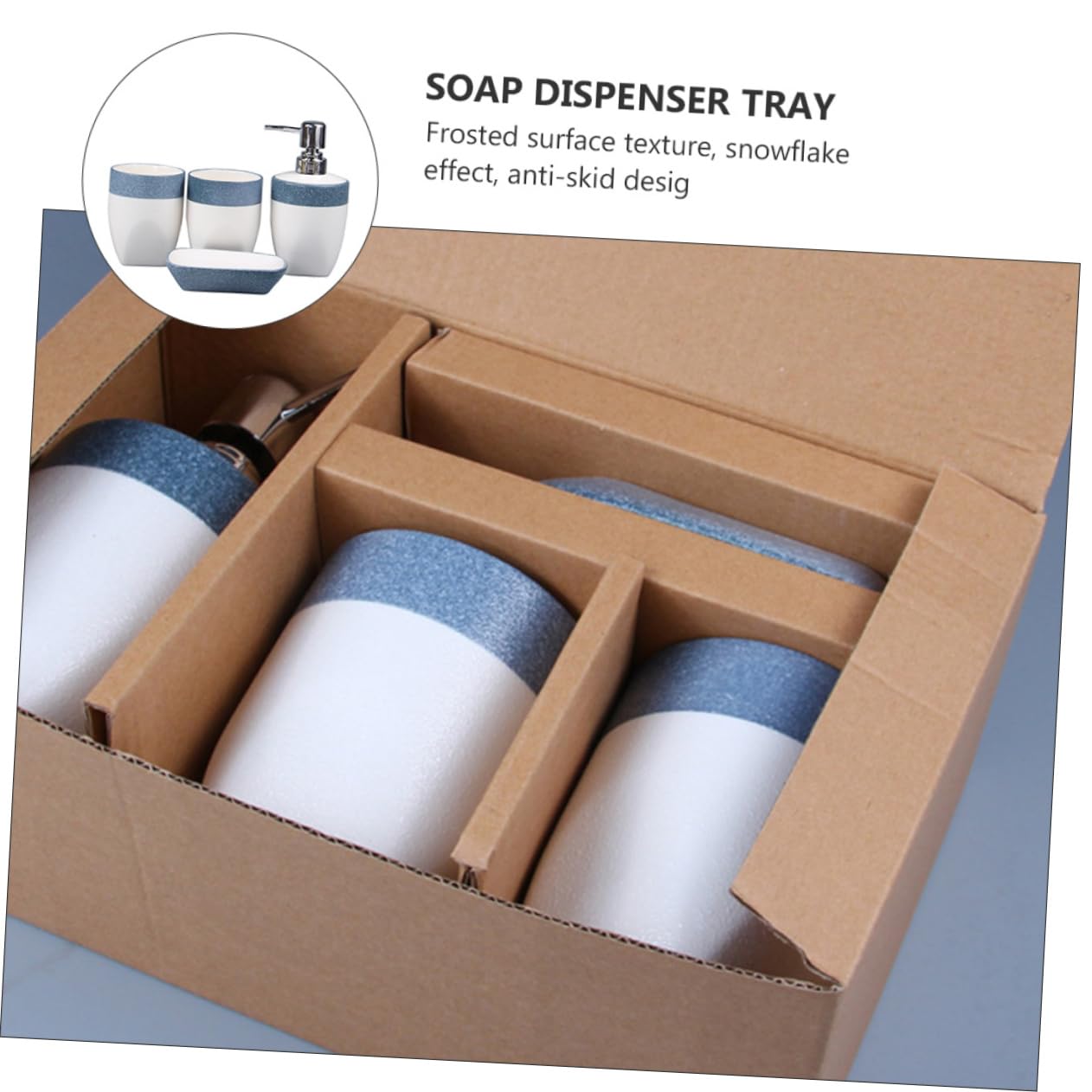 LABRIMP 1set Bathroom Four Piece Set Liquid Pump Bottle Soap Dispenser Bottle Drain Soap Dispenser Organizer Lotion Pump Dispenser Lotion Dispenser Pump Ceramics Lip Gloss Pearlescent