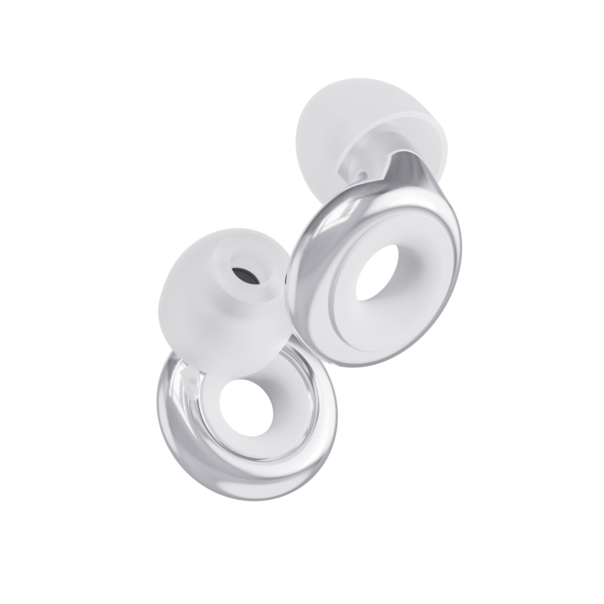 Loop Experience Plus Earplugs - High Fidelity Hearing Protection for Musicians, DJs, Festivals, Concerts and Nightlife – 18dB & NRR 7 Noise Reduction Ear Plugs – Extra Accessories Incl - Silver