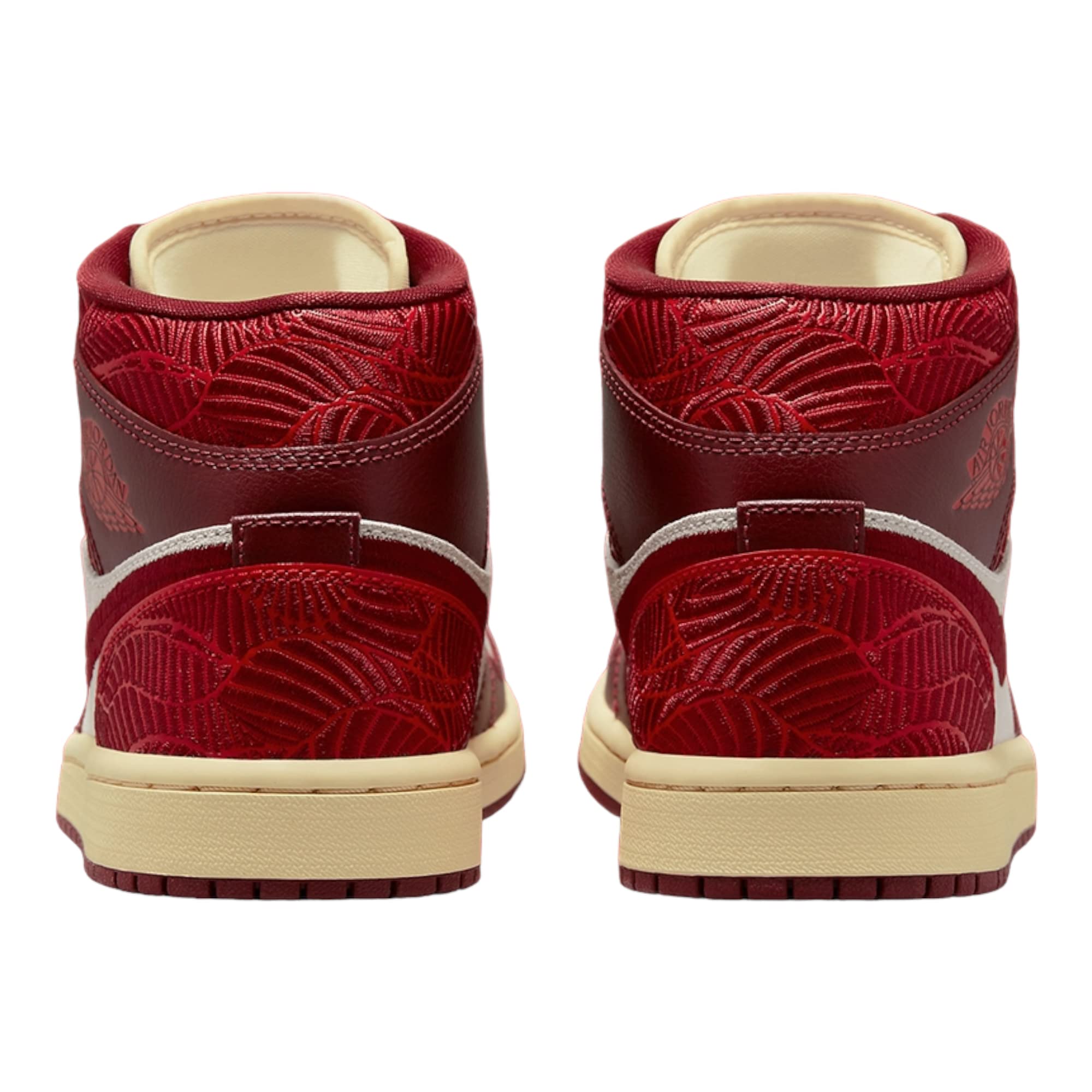 Jordan Womens AJ1 MID SE Shoes,Team Red/University Red-sail,10.5