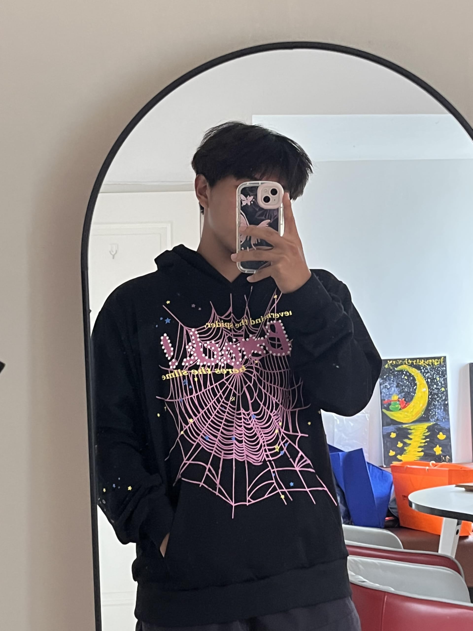Hip Hop Spider Hoodies Set Y2k Hoodie Tracksuit Pullover Sweatshirt for Women Men Matching Hoodies for Couples