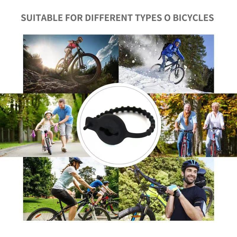 LYU 1 Pack Black Anti-Loss Mounting Bracket of Tracker Protective Housing, Air-Tag Cases with Silicone Air-tag Waterproof