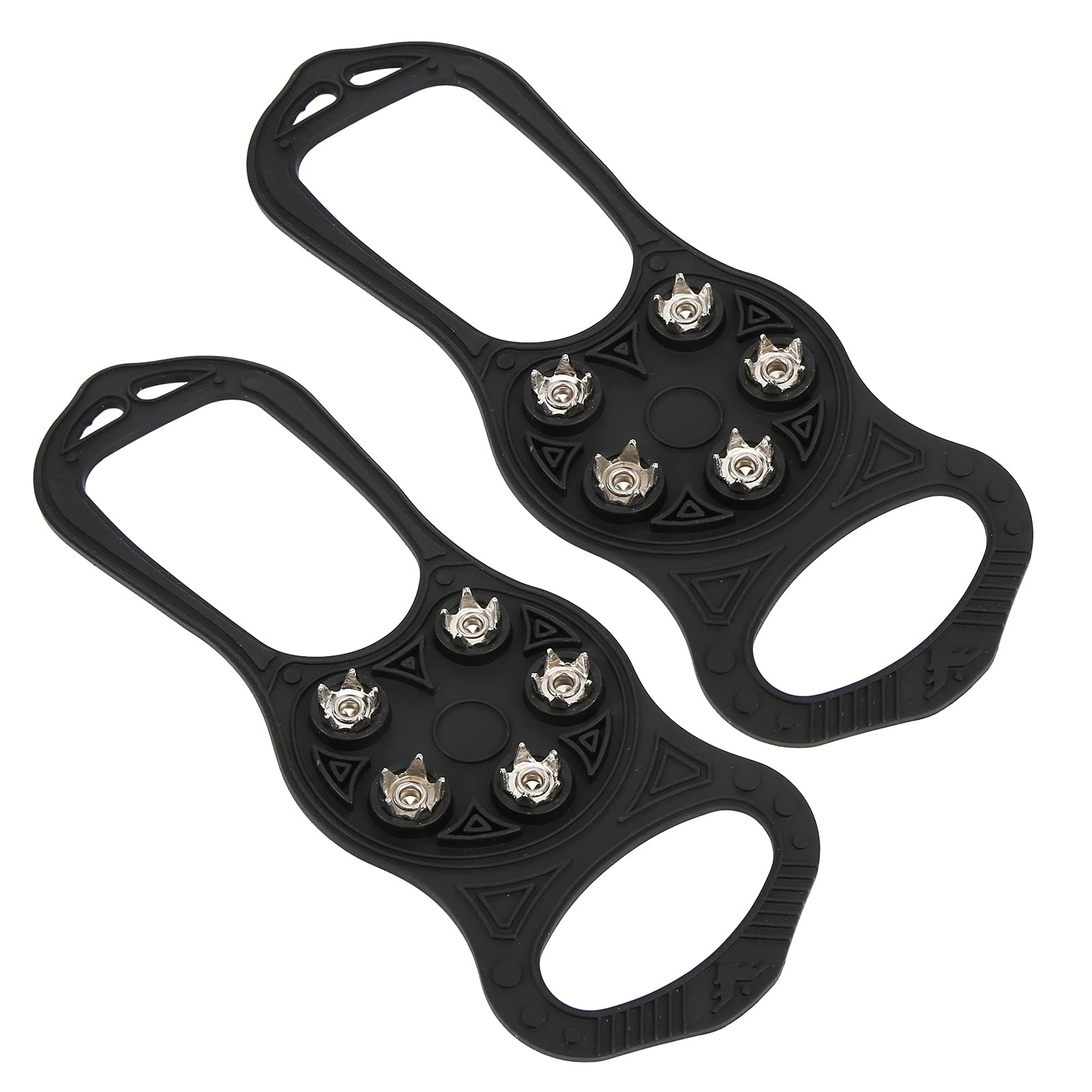Non Slip Gripper Spike for Shoes Boots Walking On Snow Ice, 5 Tooth Steel Nails for Hiking Mountaineering Skiing Walking On Snow