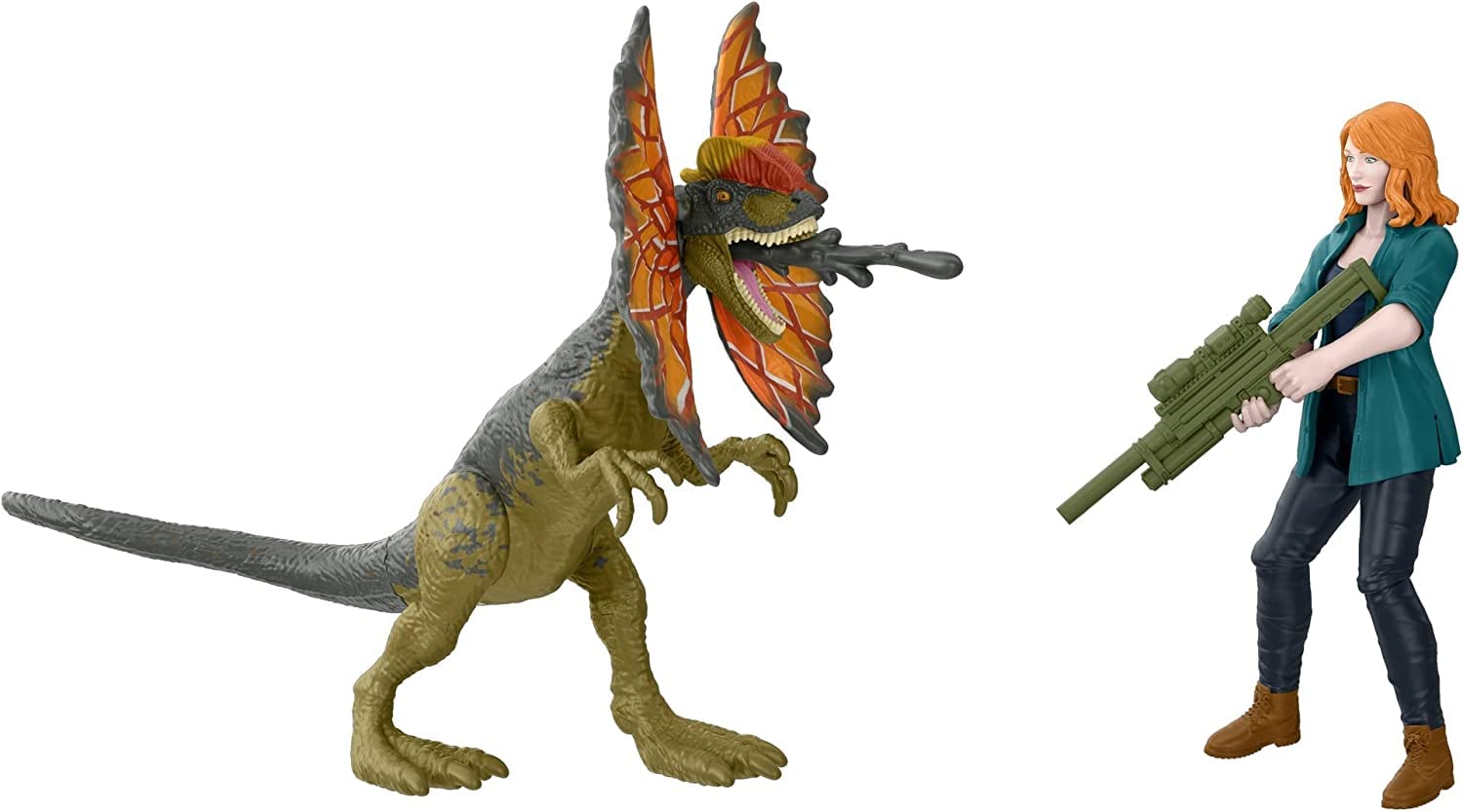 MOTIONRUSH Jurassic World Claire and Dilophosaurus Dinosaur Action Figure Pack Dino Kids Toy with Accessories Gift Bundle 2 My Outlet Mall Stickers