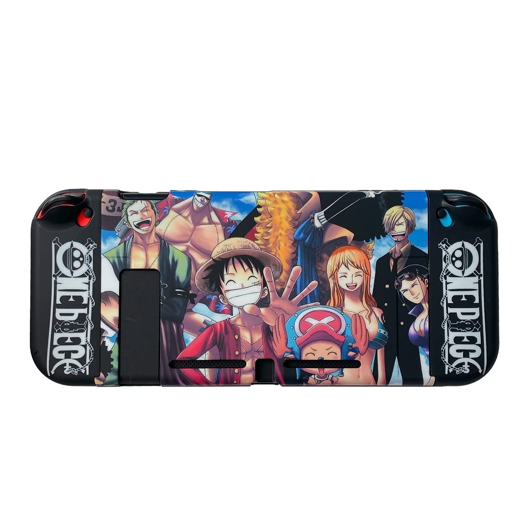 Kooku Luuly Zoro Protective Case for Switch Anime Cute Soft TPU Case Cover for Handheld Video Game Controller for Nintendo Switc ith Shock Absorption and Anti-Scratch (One Piece)