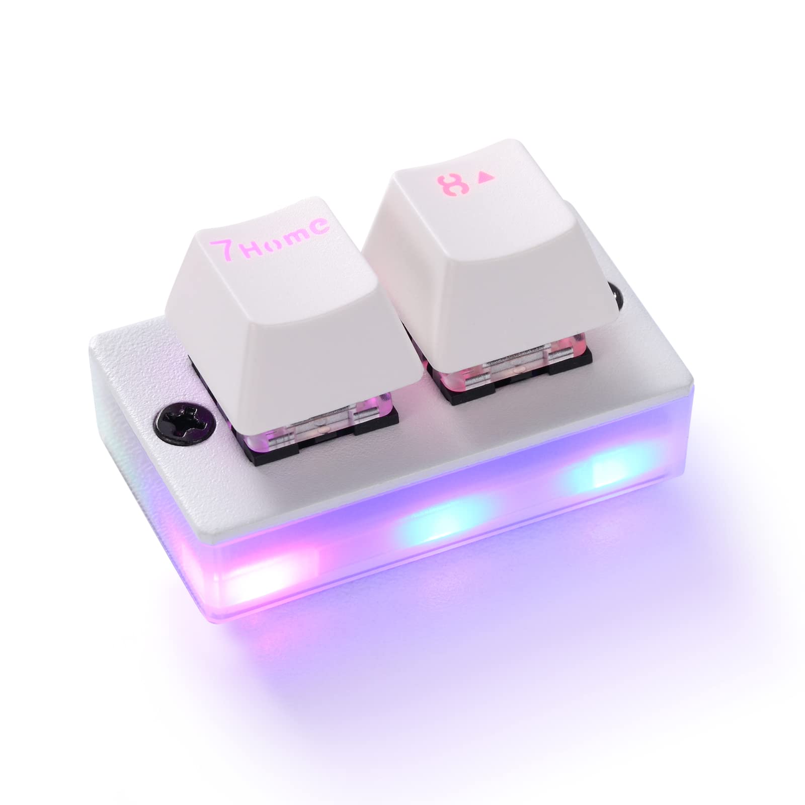 MOTOSPEED K2 OSU Hot Swap Game Keyboards USB Wired RGB Mechanical Keypad with 2 Fully Programmable Keys Brown Switches(White)