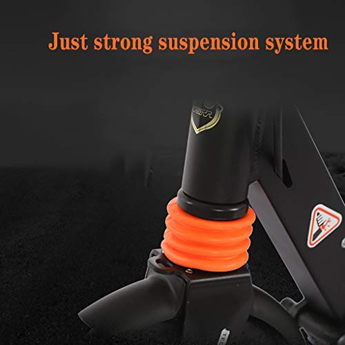 Kick Scooter, Black Big Wheel Scooter, Youth Adult Scooter Foot Brake, Foldable Commuter Scooter, Load 150KG (Non-Electric)