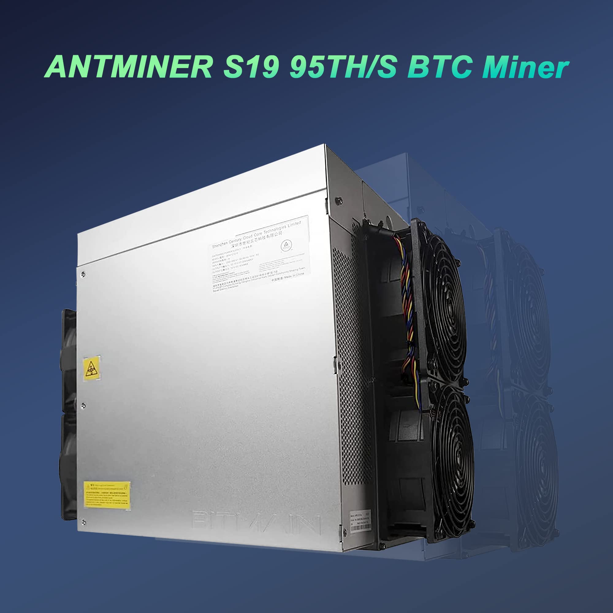New Antminer S19 95TH/S Bitcoin Miner BTC Miner Include Mining Power Supply PSU, Professional Antminer Bitcoin Miner Supplier