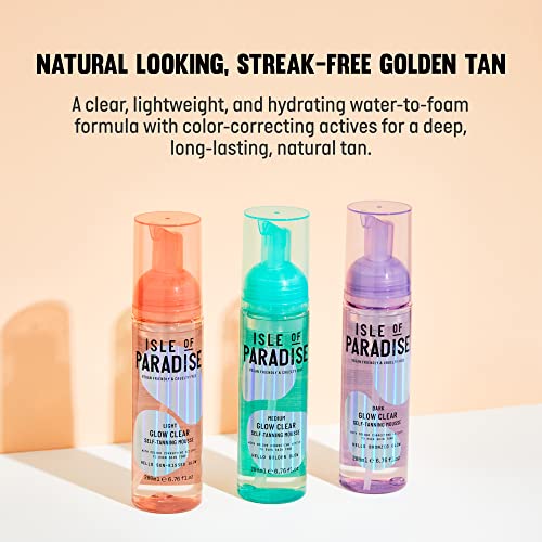 Isle of Paradise Express Mousse, Ultra Dark (Super Bronzed Glow) - Hydrating Self Tan Foam, Vegan and Cruelty Free, 6.76 Fl Oz