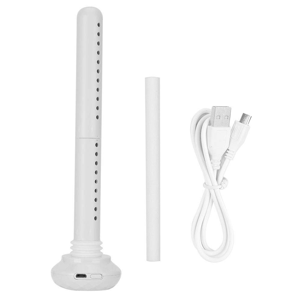 Portable Mini Humidifier USB Cool Mist Humidifier Travel Air Moisturizing Humidifier Cool Mist Purifier White with USB Cable Diffuser Without Water Bottle for Car Home Travel Office Hotel Household