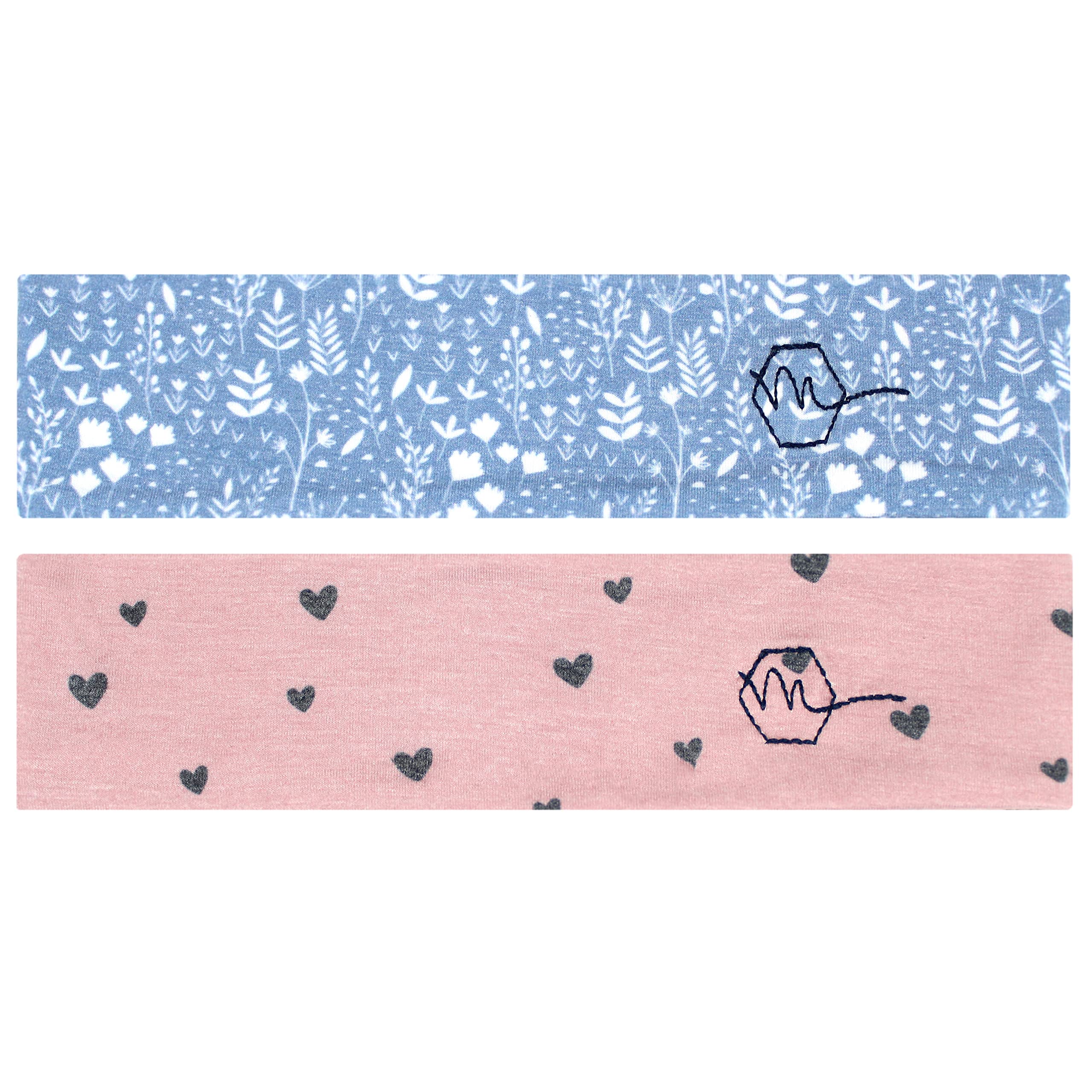 Maven Thread Women's 2" Wide Non Slip Sweat-Wicking Headband for Exercise and Yoga, 2-Pack (Darling)