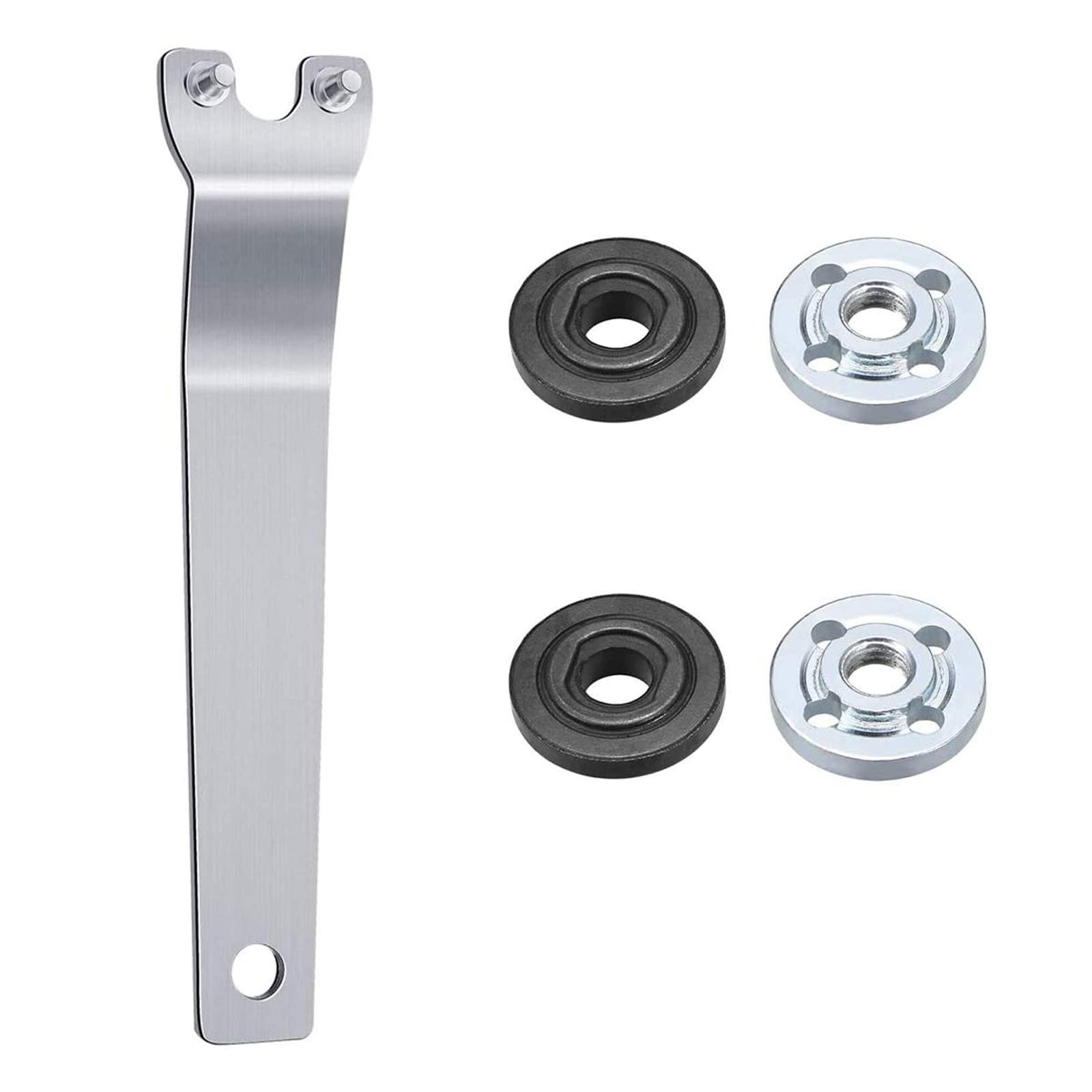 L-A Bosch-100 Angle Grinder Replacement Parts - Angle Grinder Spanner wrench, Grinder Inner Flange Nut & Grinder Outer Flange Nut Compatible;Compatible with Makita and Ryobi